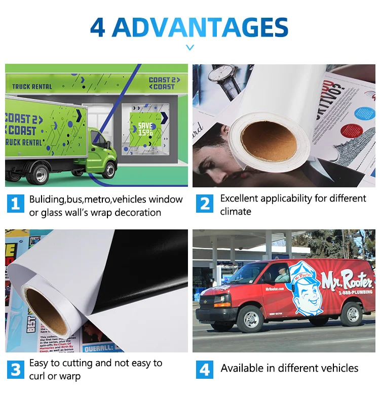 Tear Resistance Glossy Matte Self Adhesive Vinyl 50m Permanent Glue ...