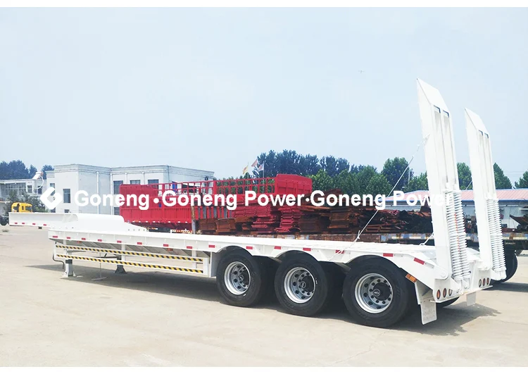 Lowboy Trailer - Low Bed Drop Deck Semi Trailer Specification