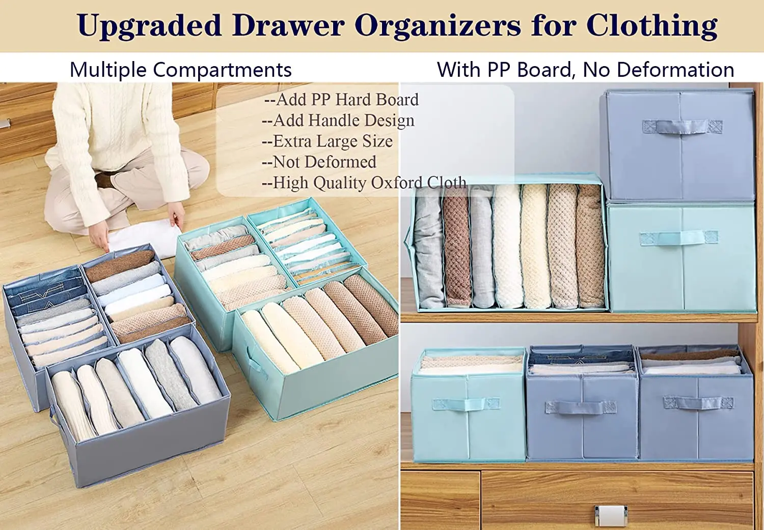 Closet Neat Storage Box Foldable Underwear Socks Jeans Sorter Case ...