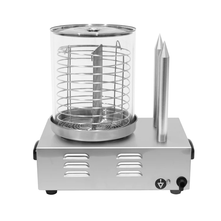 Stainless Steel Automatic Electric Hot Dog Roller Grill Machine With 2 ...