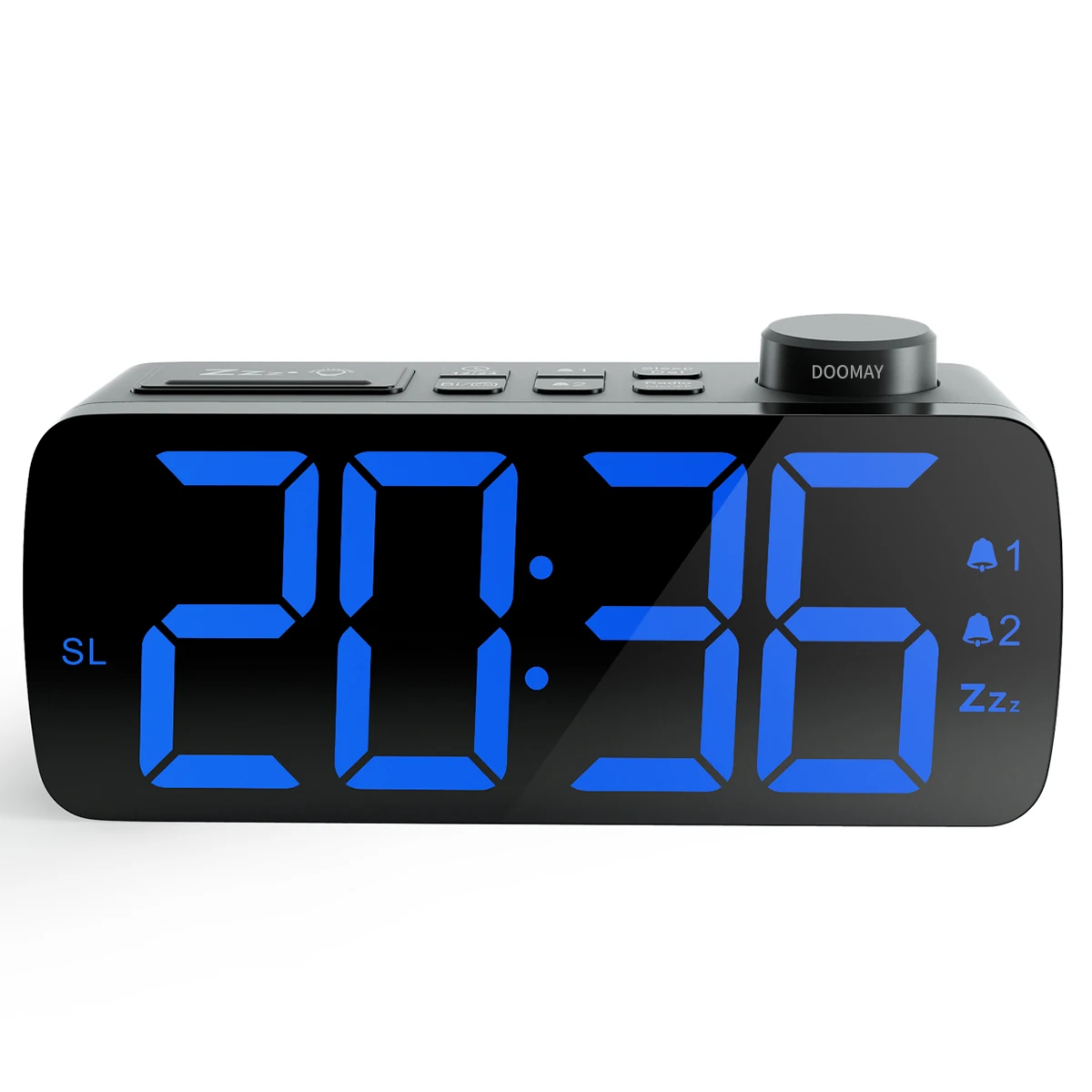 Smart Multi-function Alarm Clock Led Display Simple Weather Humidity ...