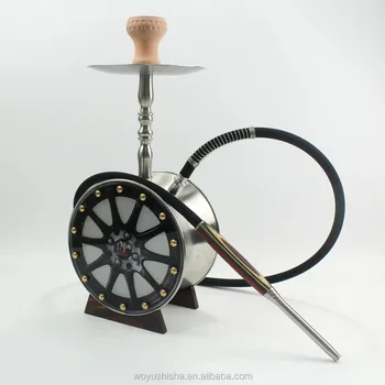 Stainless Steel Nargile Set Car Tyre Wheel Modern Design Shisha Felgen ...