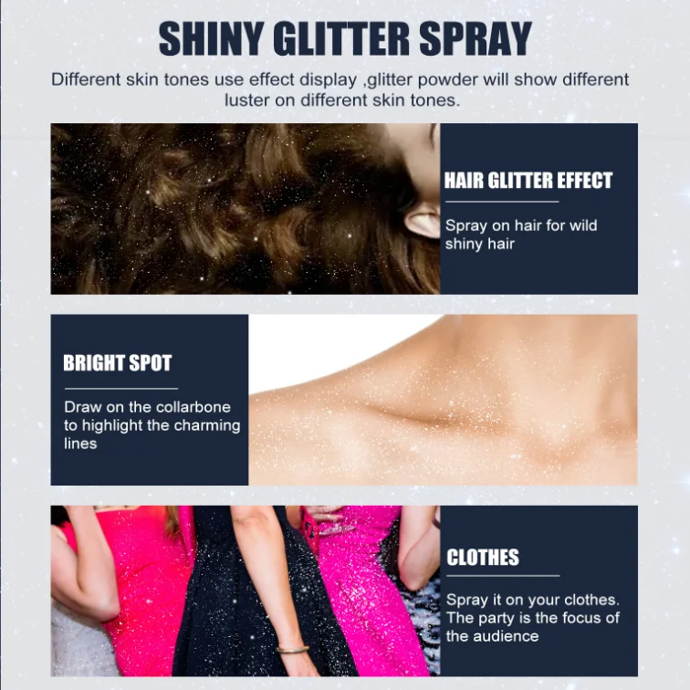 Shiny Highlighter Spray - New Arrivals Body Glitter Powder
