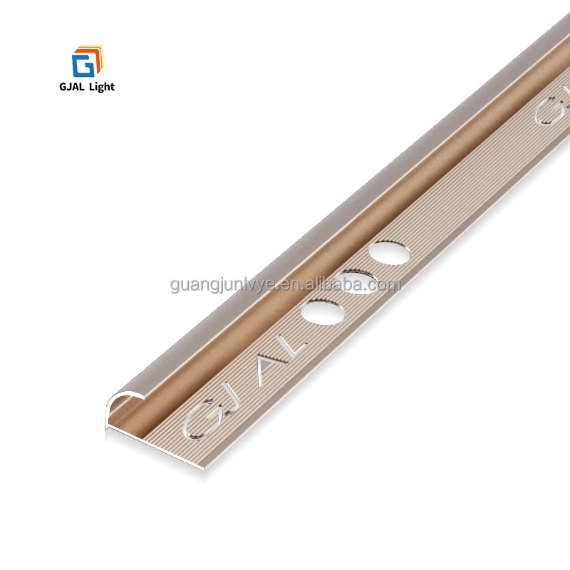 L Shape Aluminum Corner Tile Edge Trim Decorative Profile Metal Strips ...