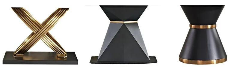 Office Table Frame Black Gold Metal Cast Iron Industrial Steel ...