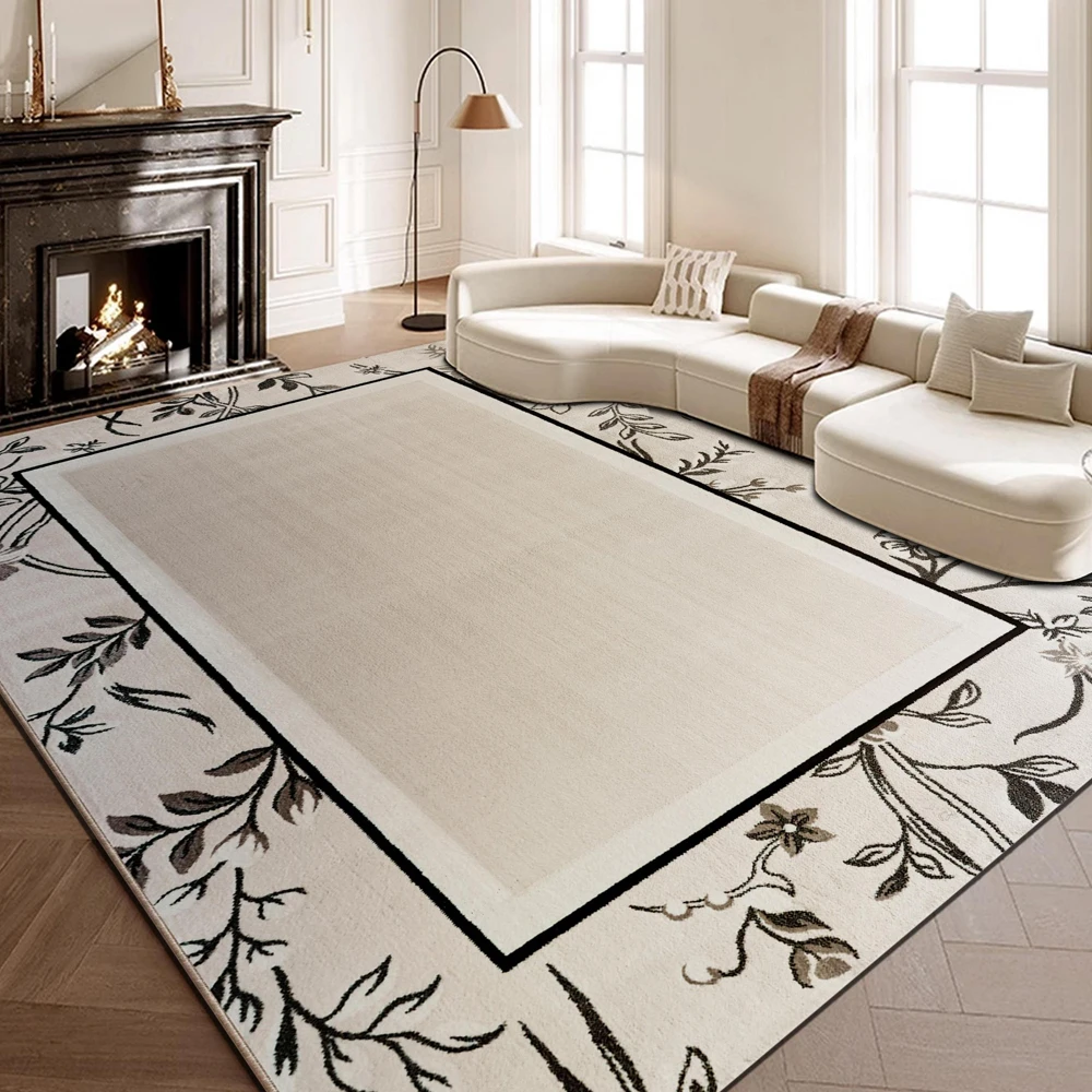 Minimalist Style Polypropylene Polyester Silk Braided Carpet Set ...