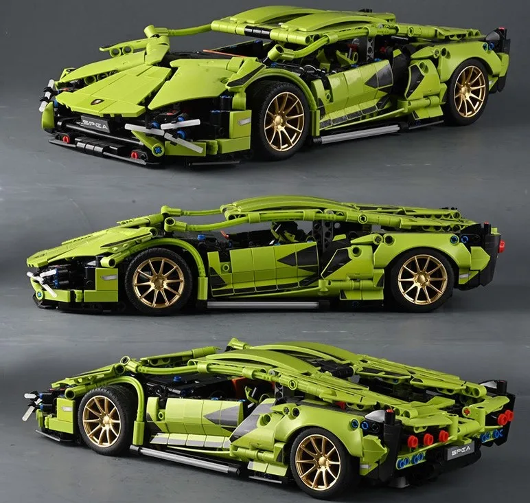 Super Sports Car Building Kit - 1:14 Scale Model Toys