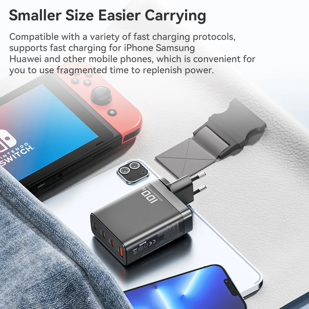 Toocki Multi Ports 3c1a Gan Usb C Charger 100w 67w 65w 40w 33w Power ...