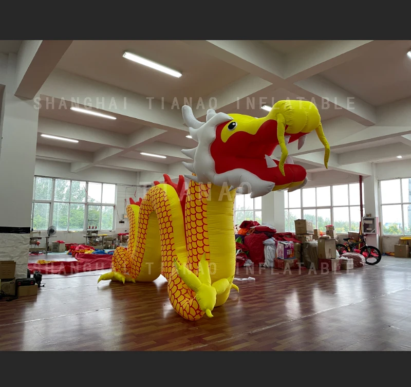 Giant Inflatable Dragon Inflatable Chinese Golden Dragon Hanging Flying ...