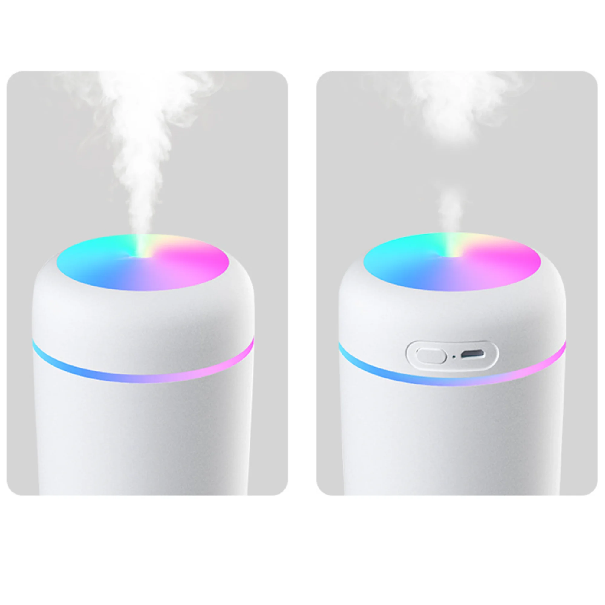 Wholesale Portable LED Light 300ml H2o Spray Mist Mini Humidifier