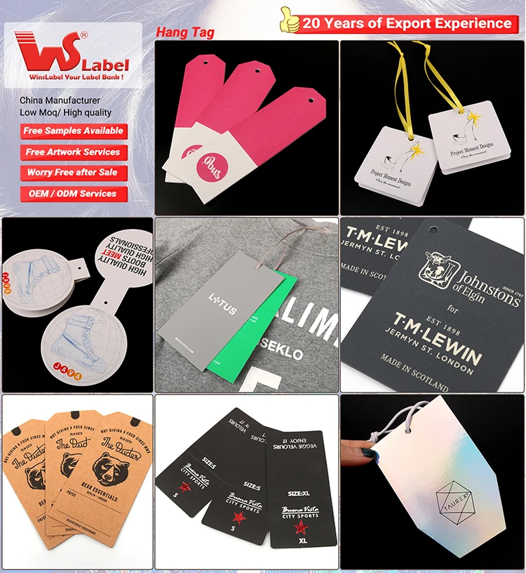 Custom Silk Screen Print Private Embossed Foil Logo Woven Clothing ...