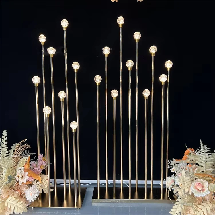 Luxury Wedding Props LED 10 Arms Bubble Light Floor Led Lamp Roadway ...