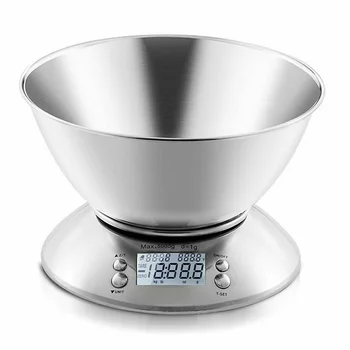 Stainless Steel Kitchen Digital Weight Scale 5kg Electronic Food ...
