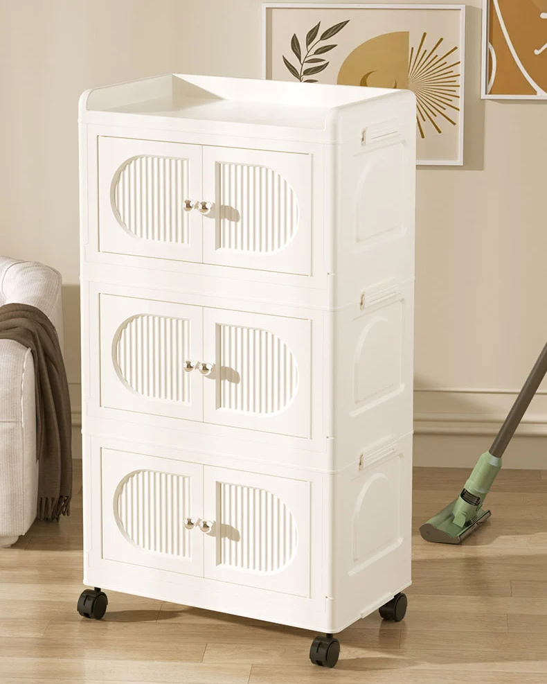 Collapsible Storage Closet Stackable Plastic Storage Box Foldable ...