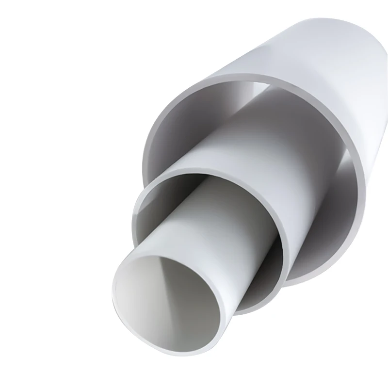 PVC drainage pipes with specifications ranging from 50mm to 400mm ...