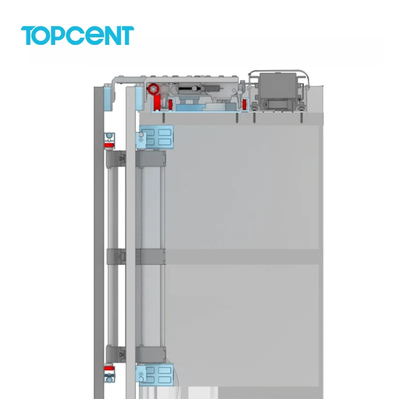 TOPCENT Automatic Manual Sliding Door Mechanism TV Cabinet Sliding Door ...