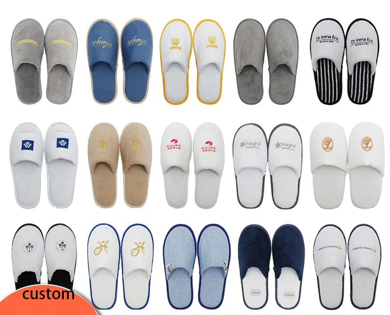 Oem Eco Friendly Hotel Slippers Luxury Custom Disposable Slippers With ...