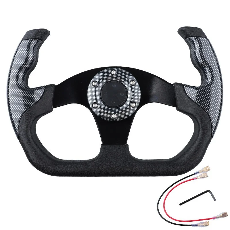 Universal 13-inch Pu D-shaped Racing Steering Wheel New Modified For ...