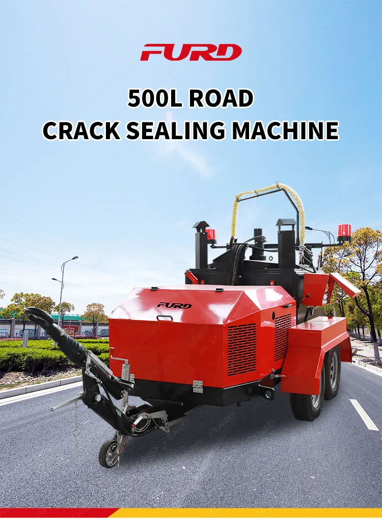 Concrete Asphalt And Cement Road Crack Sealing Machine With Temperature ...