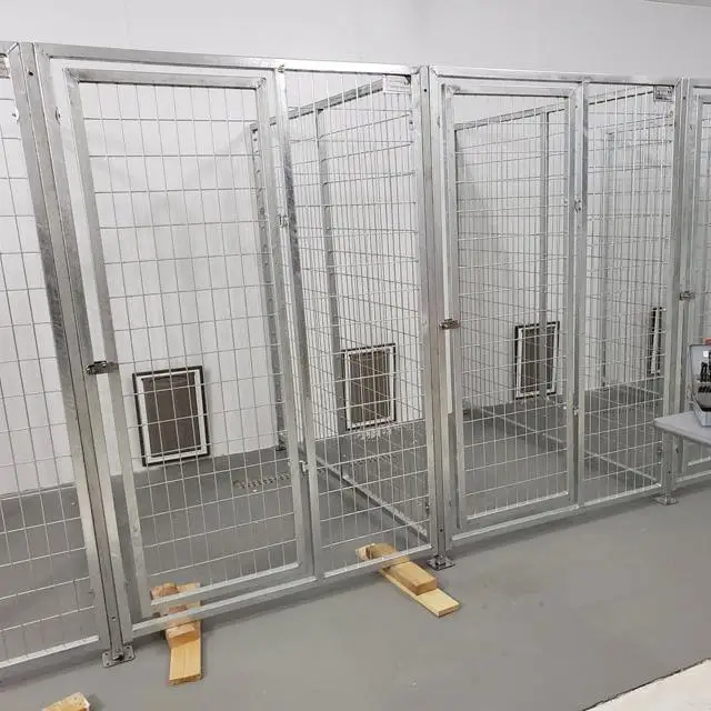 High Quality 4*8*6ft Hot Dip Galvanized Steel Dog Kennels Modular Cages ...