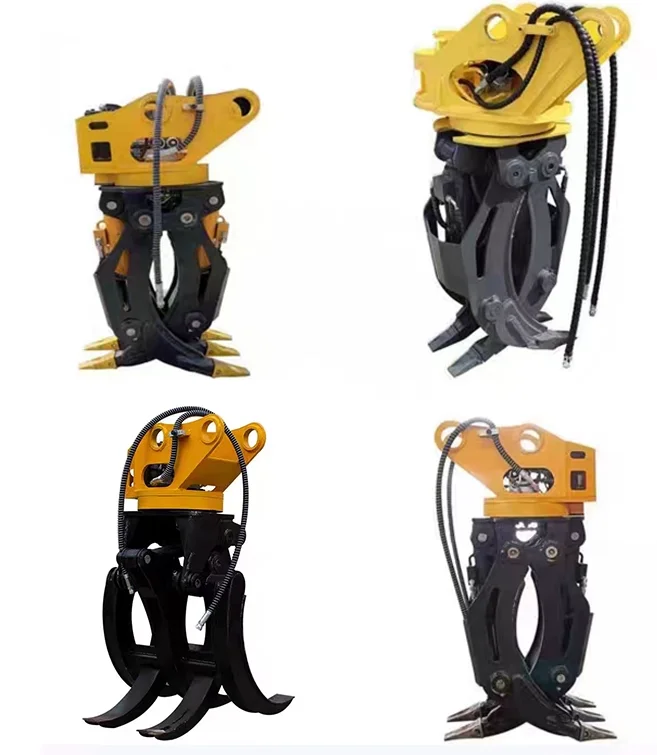 Rotary Excavator Hydraulic Grabs - Durable Log Grapples