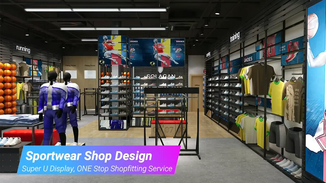 Creative Sports Shop Interior Design Sport Clothing Retail Store ...
