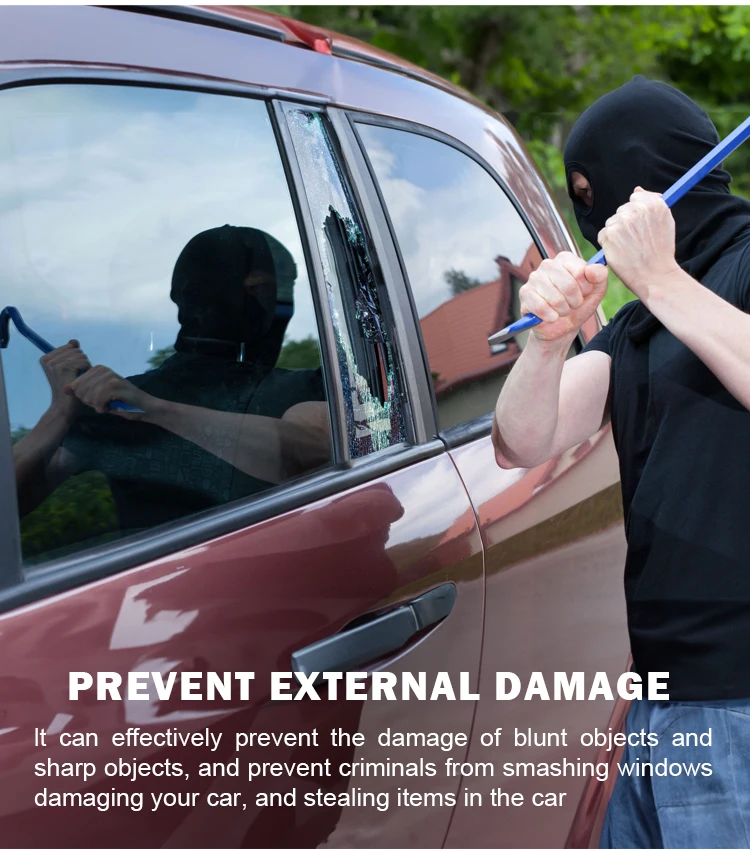 14mil Bulletproof Shatterproof Glass Window Film Explosion Proof ...