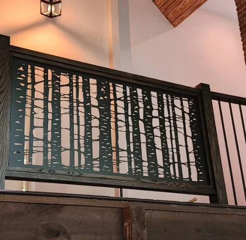 Indoor Hall Room Stair Divider Steel Screen Partition Unique Laser Cut ...