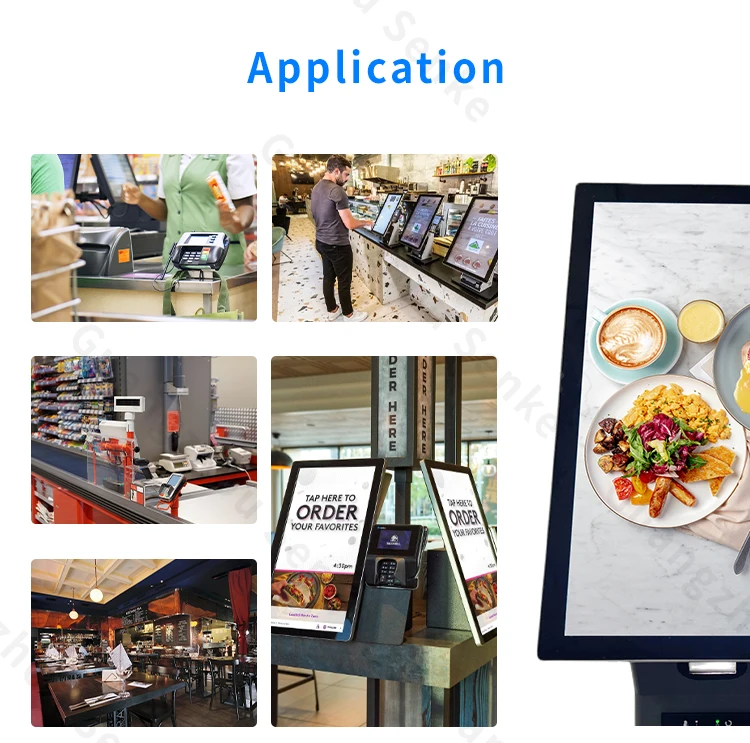 15.6 21.5 Inch LCD Touch Screen Ordering Machine Terminal