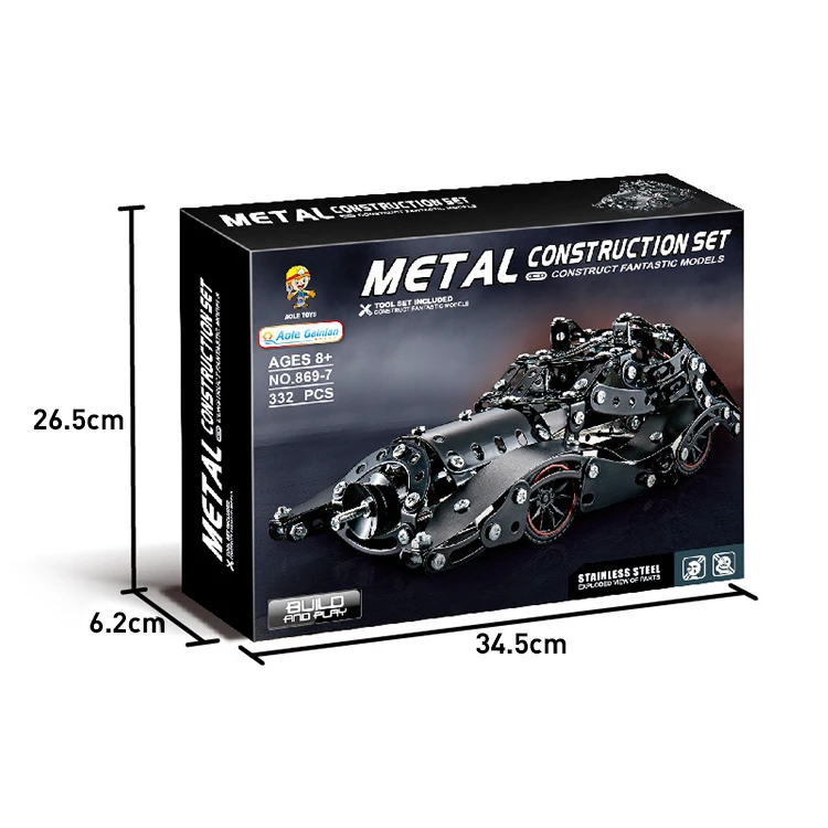 Wholesale Diy Assembly Metal Block Creative Building Block Vehicle Toy ...