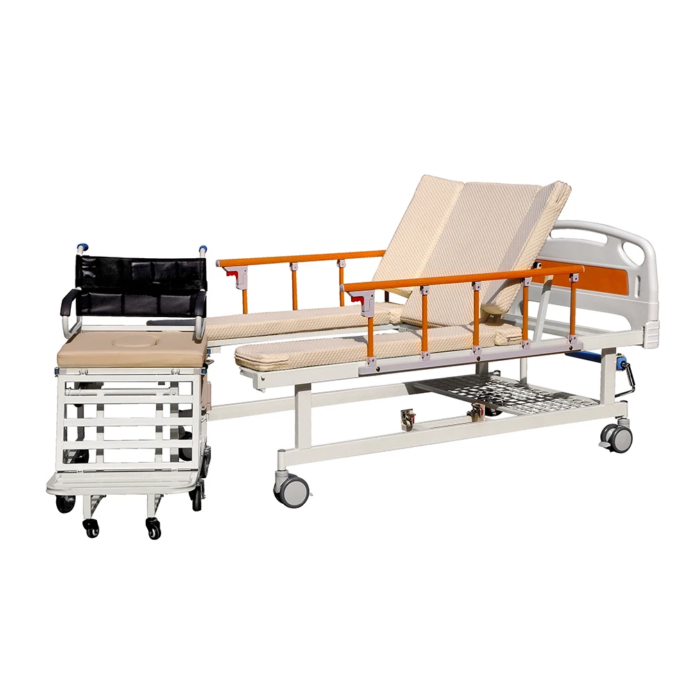 Hospital Bed with Wheelchair Attachment - Convenient Movement