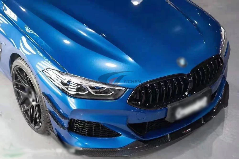Tk-style Carbon Fiber Front Bumper Lip For Bmw 8-series G14 G15 G16 M850i Front Bar Edge - Buy ...