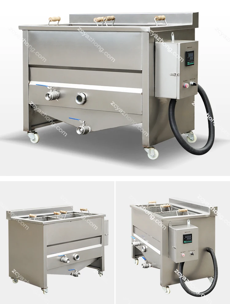 Oil-water Mixed Falafel Frozen French Fries Deep Fryer With Mixer ...