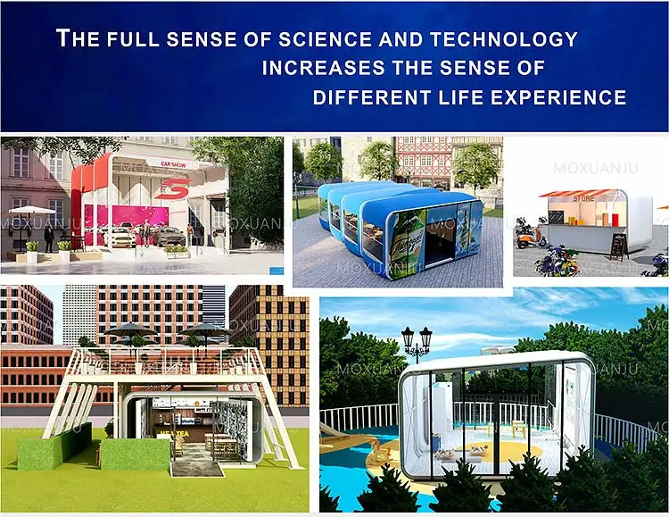 5x6m Portable Modern Inflatable Cabin Capsule House Tent Glamping For ...