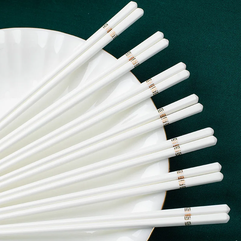 New Arrive High-grade Bone Ceramics Chopsticks 24.5 Cm Length Reusable ...