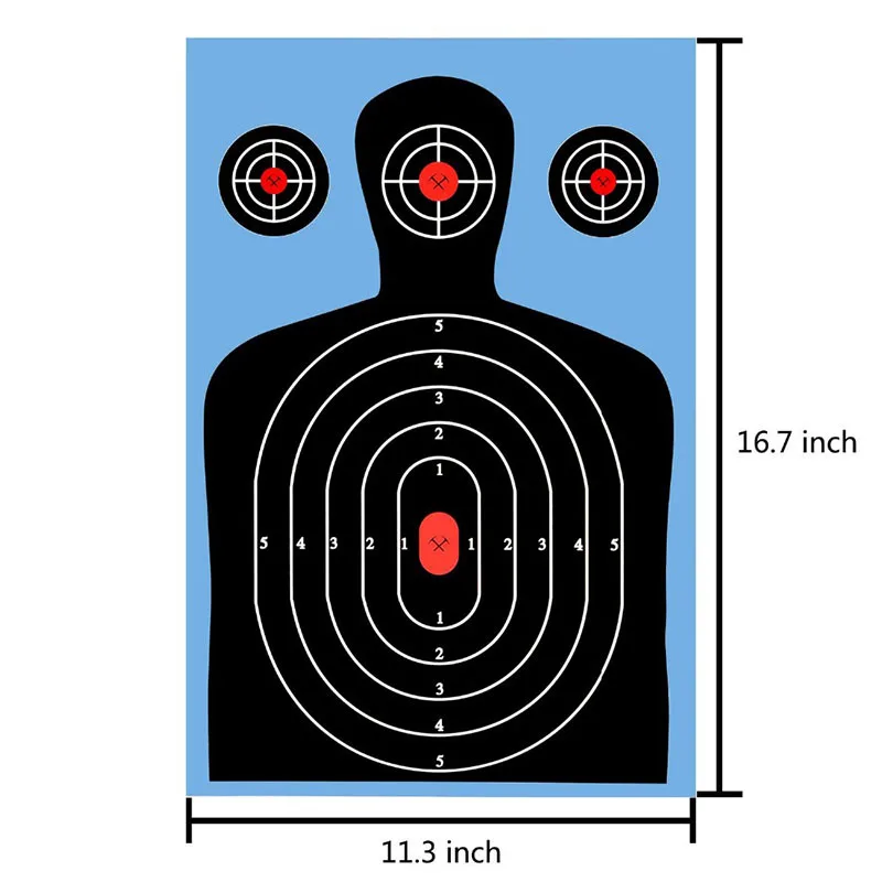 Custom Large Archery Silhouette Shooting Target Paper Sheets for Bow ...