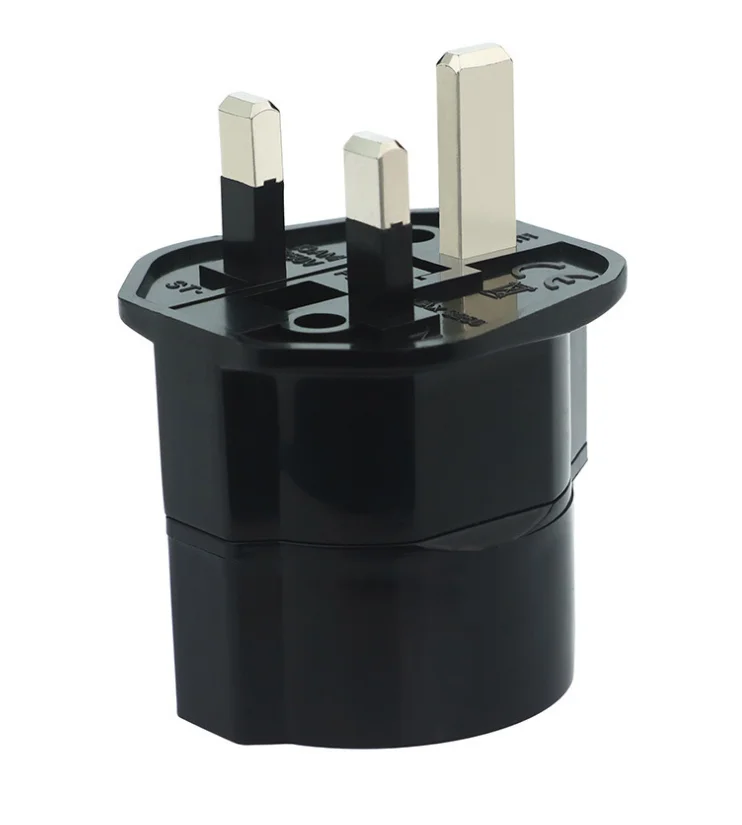 5x5x7cm 250V European Euro EU Sockets 2 Pin to UK 3 Pin Adapter