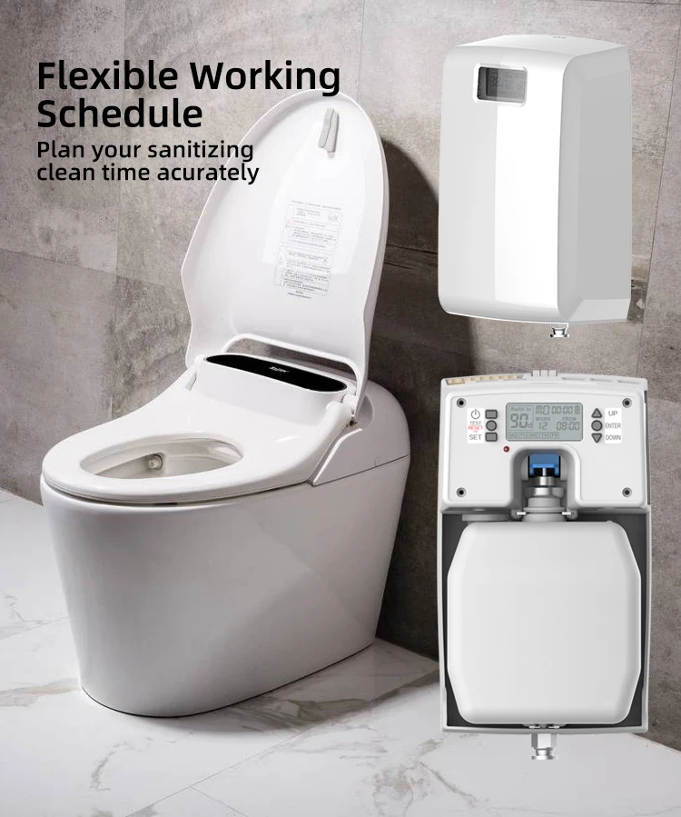 Automatic Toilet Urinal Deodorizer Dispenser - LCD & Battery Operated