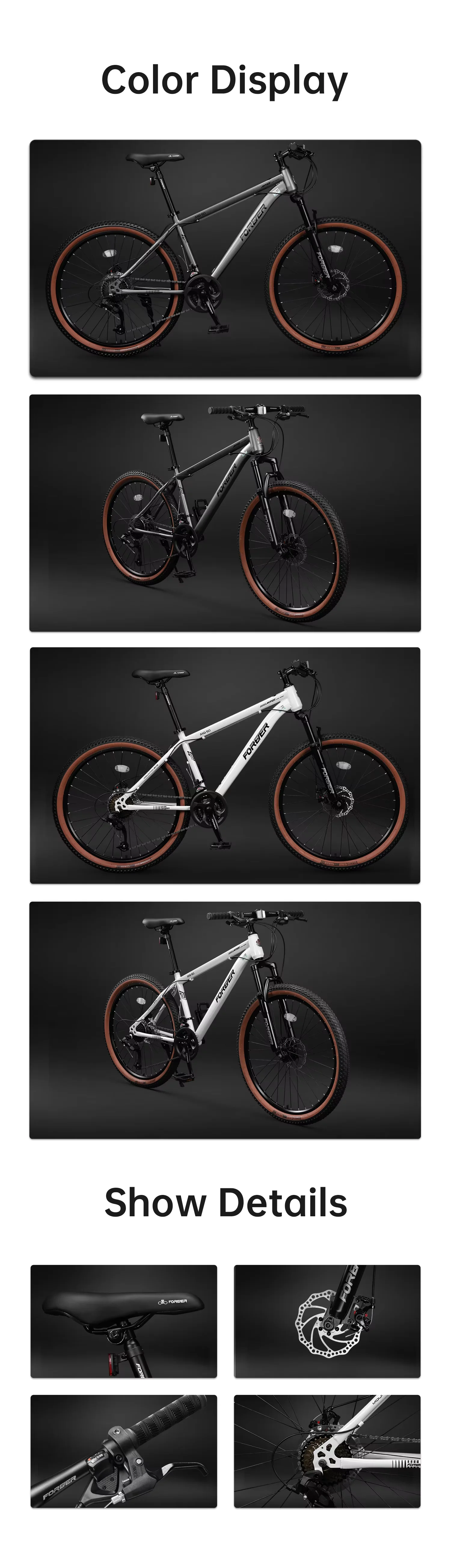 FOREVER Factory Hot Sale 24/26/27.5 Inch Bicycles - 27 Speed