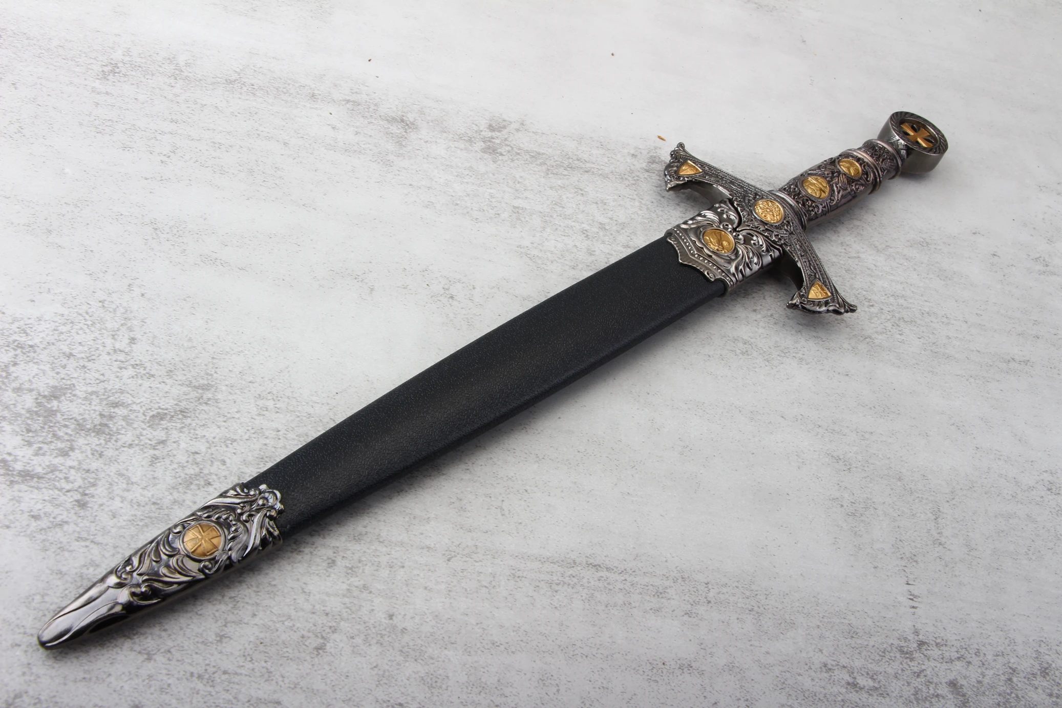 High Quality Crusader Miniature Sword Medieval Knight Cosplay ...