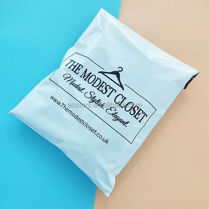 Custom Printed Biodegradable Pe Courier Satchels Black Poly Mailers ...