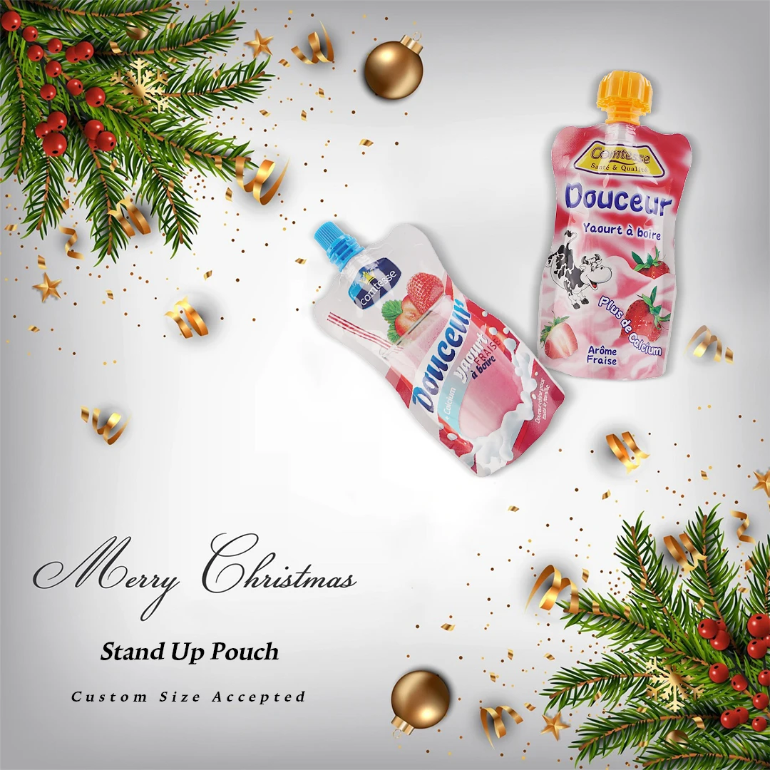 Certified Laminated Plastic Packaging Bags - Stand up Pouch with Spout