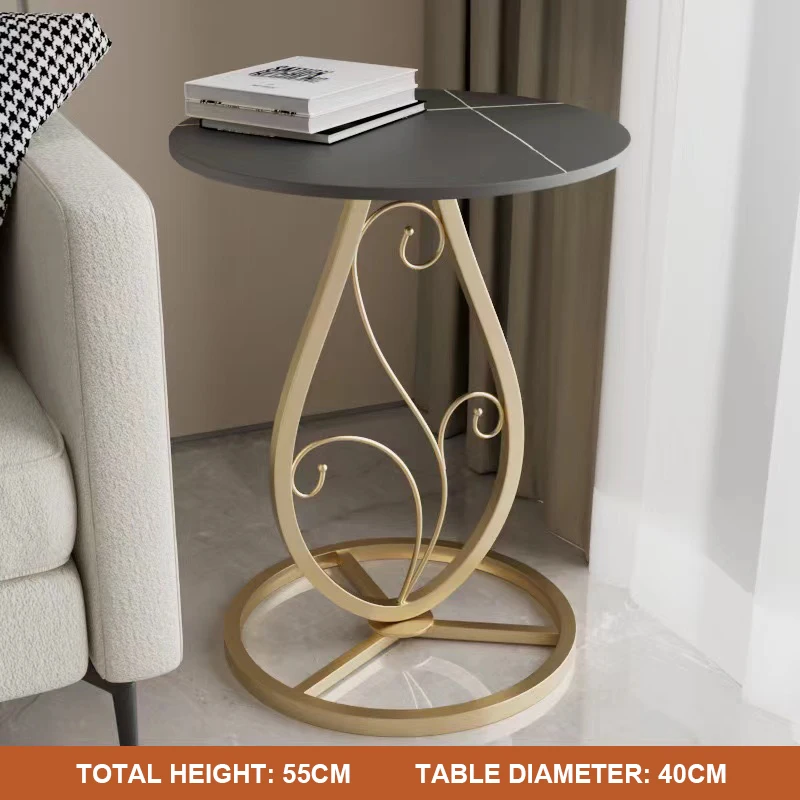Modern Gold Metal Nightstand & Coffee Table Simple Design Iron Side ...