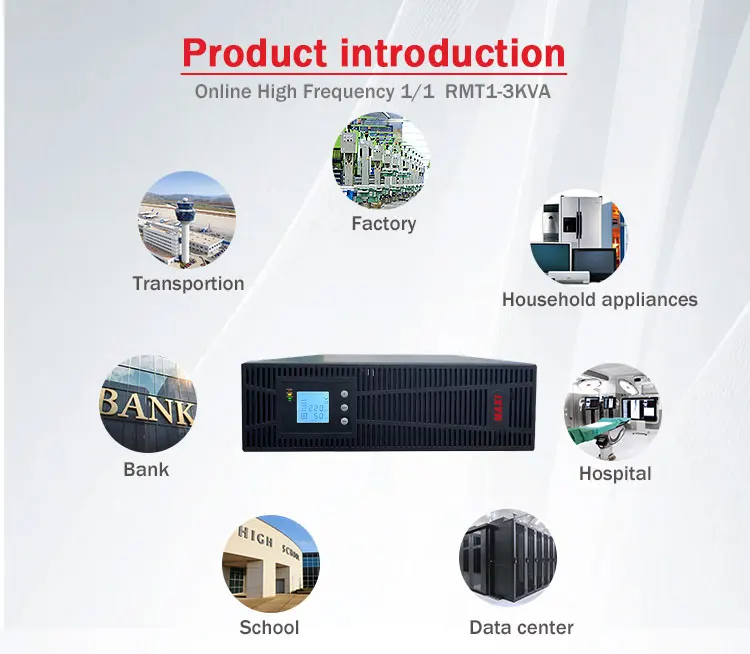 19 Inch Rack Mount Ups 220v Ture Sine Wave 1kva 2kva 3kva Ups - Buy ...