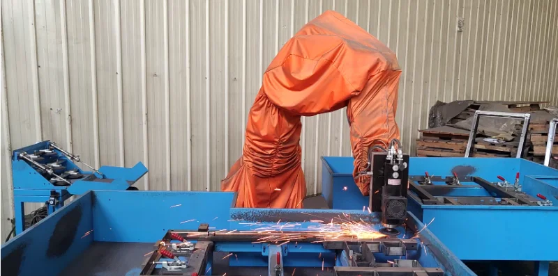 High Temperature Resistant Welding Robot Protective Cover