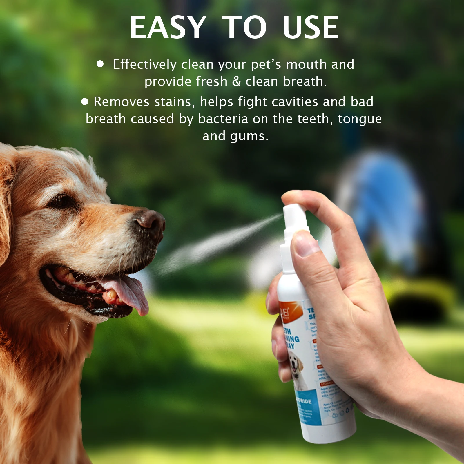 ELAIMEI Dog Oral Spray - Tartar Removal & Fresh Breath