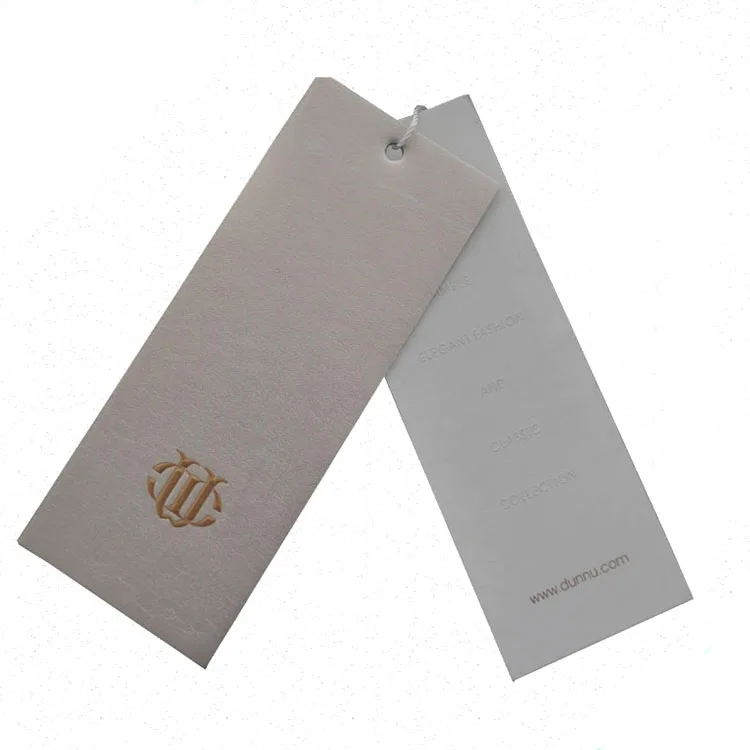Luxury Thick Paper Cardboard Hang Tag Garment Hangtag Swing Tag With ...