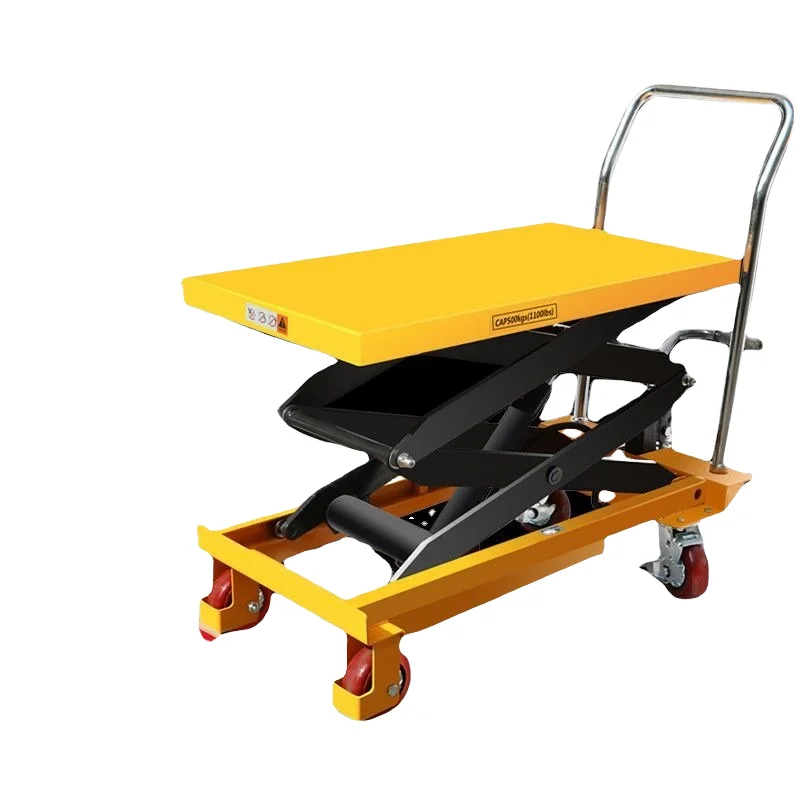150kg 350kg 500kg 1000kg Hydraulic Lift Table Manual Small Lift Table ...