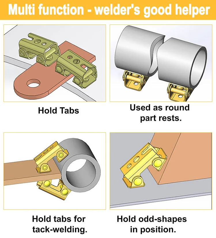 Magnetic V-Shaped Welding Holder - Adjustable & Durable
