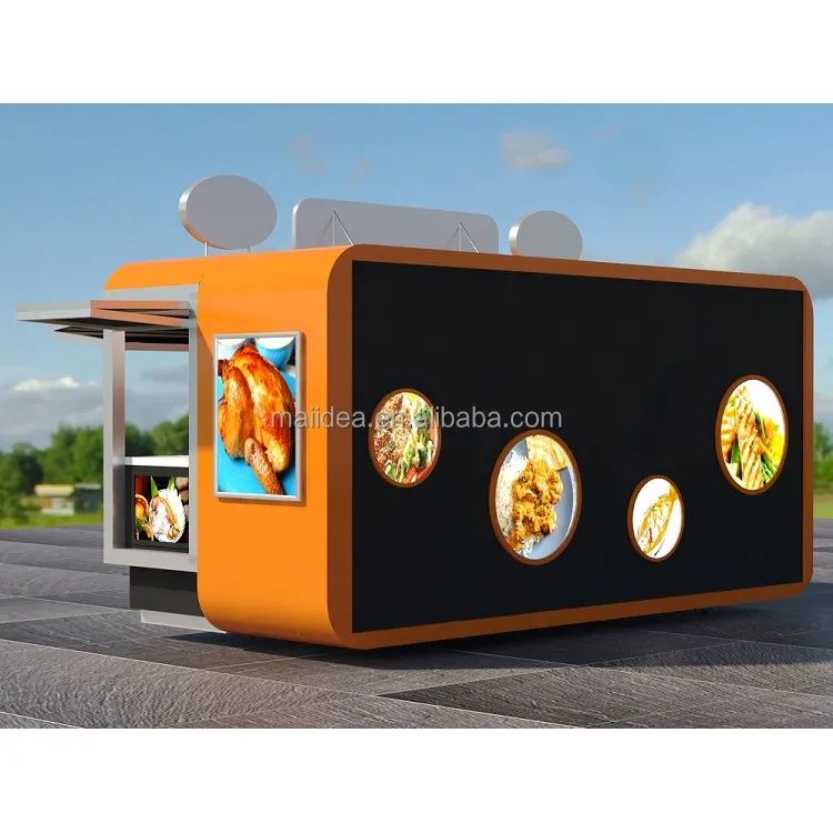 Outdoor Fast Food Container - Bubble Tea Kiosk for Sales